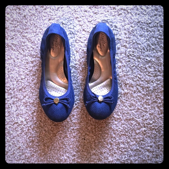 dexflex comfort | Shoes | Blue Ballerina Flats | Poshmark